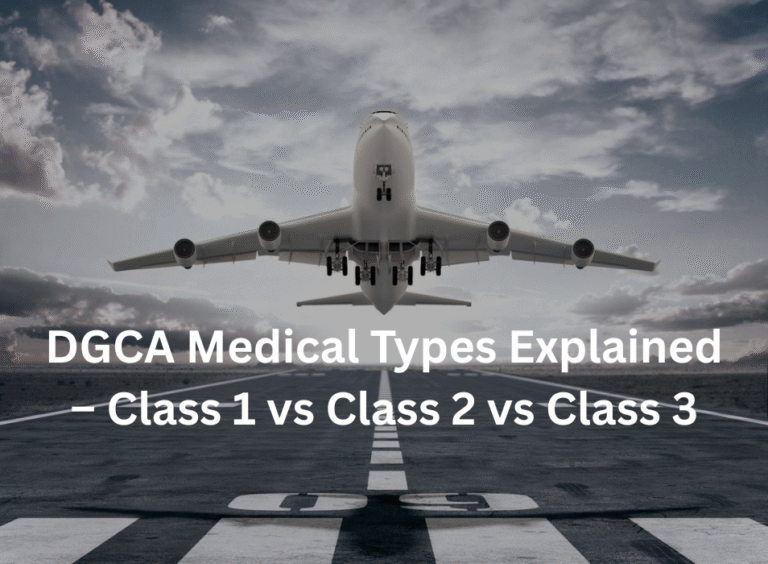 DGCA Medical Types Explained – Class 1 vs Class 2 vs Class 3